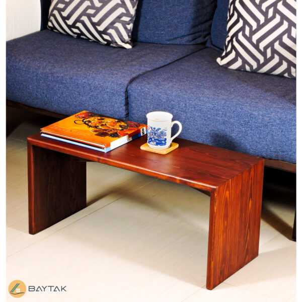 Wooden Sofa Side Table, Chair Arm Rest Table, Rustic Stylish Useful ...